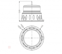 200cd Low Intensity Type C LED Obstruction Light / Aviation Warning ...